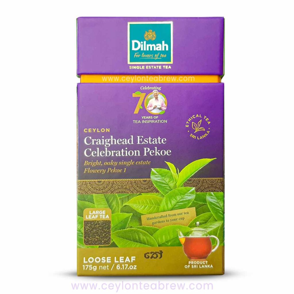 Dilmah Pure Chamomile flowers leaf Ceylon tea - Ceylon tea brew UK