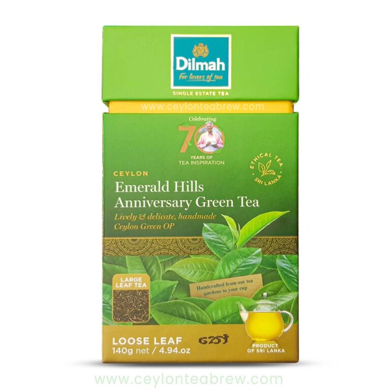 Dilmah Ceylon Vanilla loose leaf tea - Ceylon tea brew UK