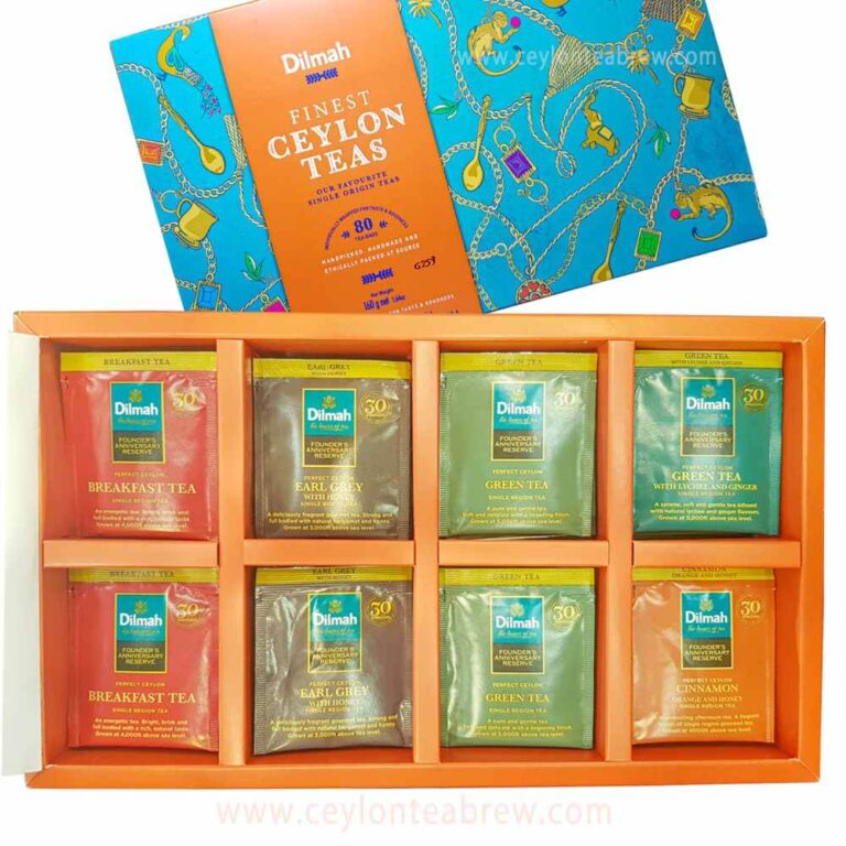 Dilmah Ceylon gentlemans tea 6 finest tea flavors gift tea pack ...