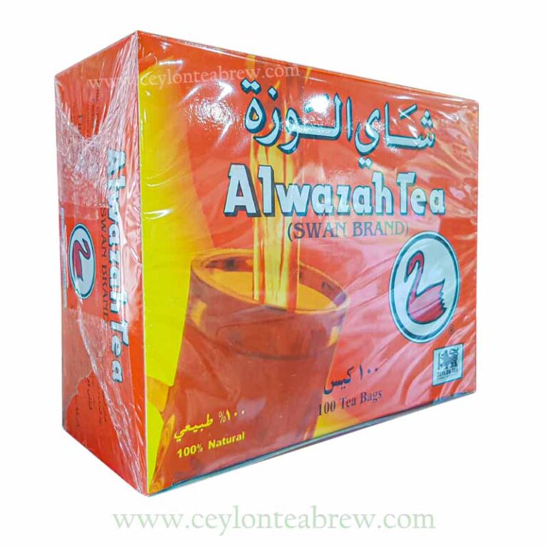 Alwazah Ceylon pure black tea bags - Ceylon tea brew UK