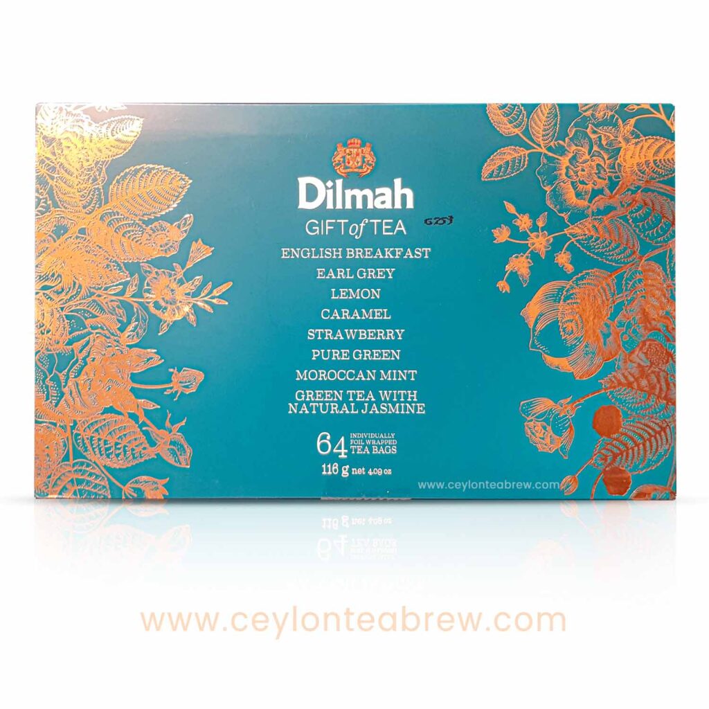 Dilmah gift of tea Ceylon gourmet tea sachets 8 different tastes ...